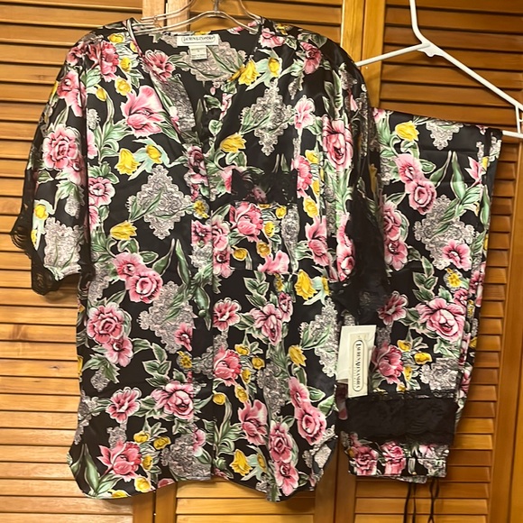 Intimates & Sleepwear | Vintage Button Up Pajama Set Lauren Alexandra ...